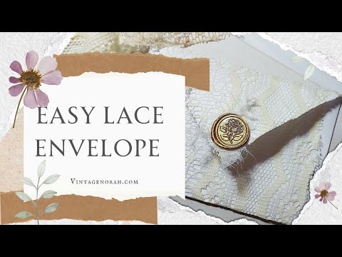 How to make an easy Lace Envelope - YouTube