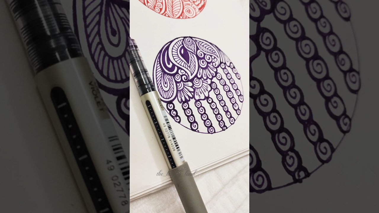 Mindless Doodling|| Patterns || Easy Doodles || #youtubeshorts #shorts ...