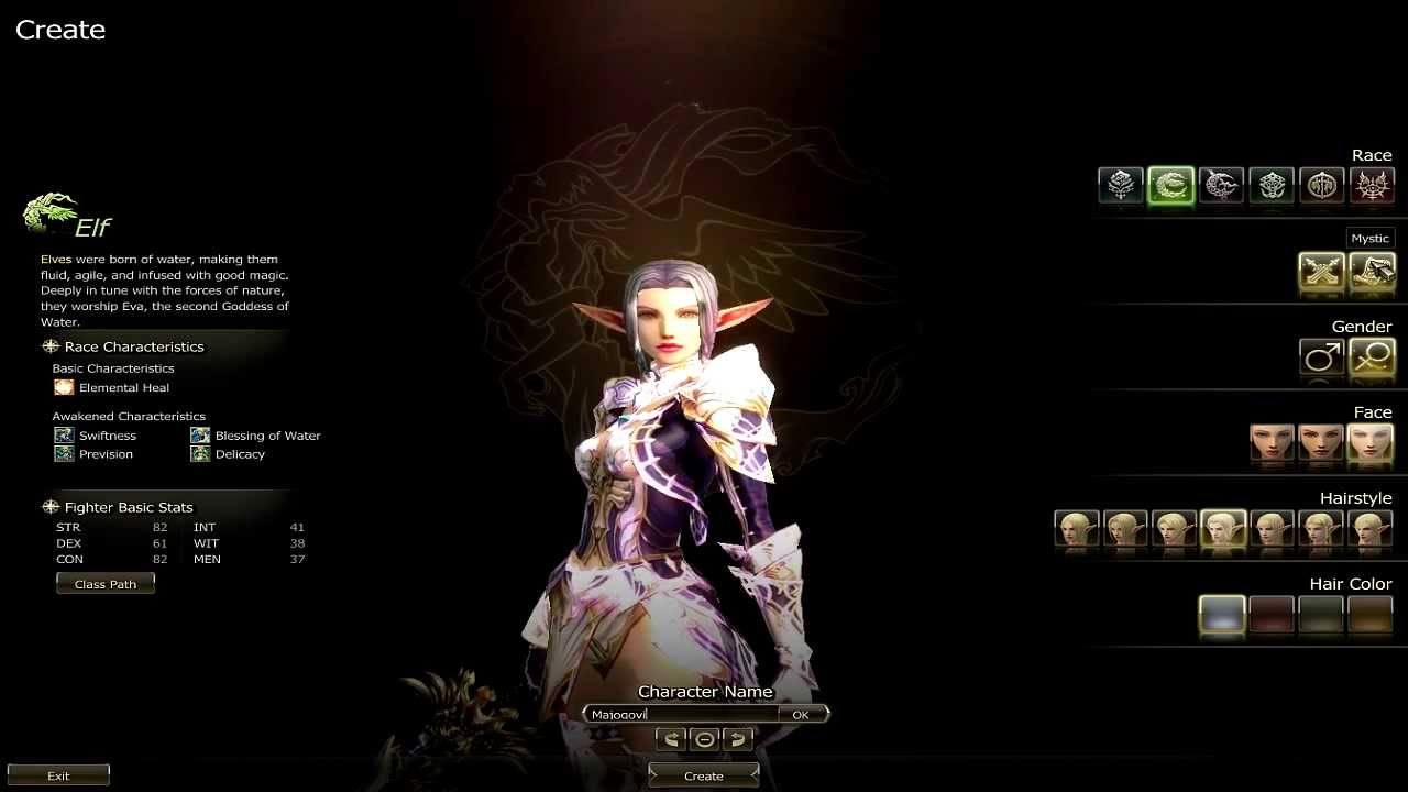 Lineage 2 Tauti (Goddess of Destruction) Todas las razas: Los Elfos ...