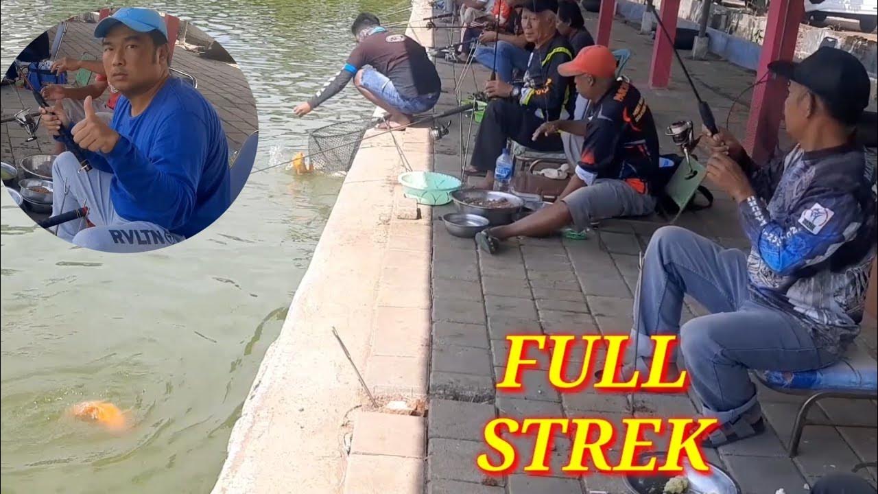 lomba mancing galatama ikan mas di kolam pancing putri complong - YouTube