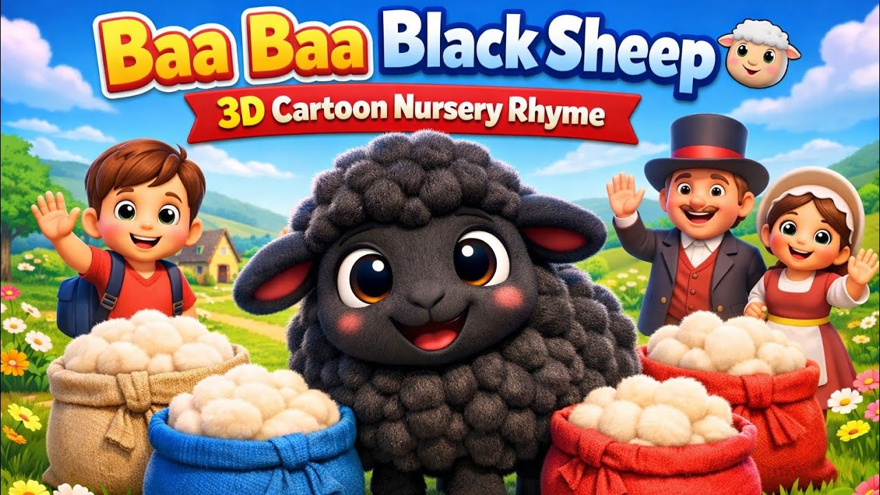 Baa Baa Black Sheep — Kids Songs & Nursery Rhymes 3D - YouTube