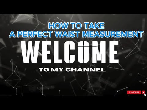 How to take a perfect waist measurement for fashion designers - YouTube
