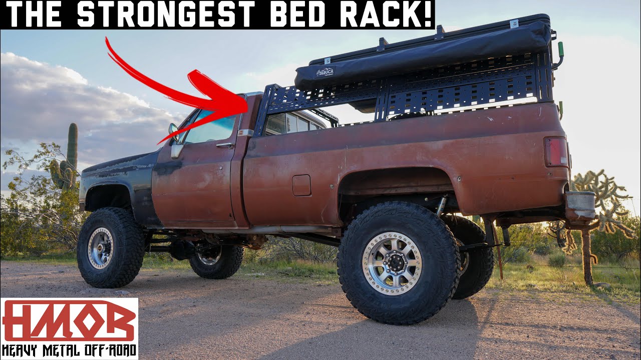 The SquareBody Gets A Heavy Metal Offroad Bed Rack! - YouTube