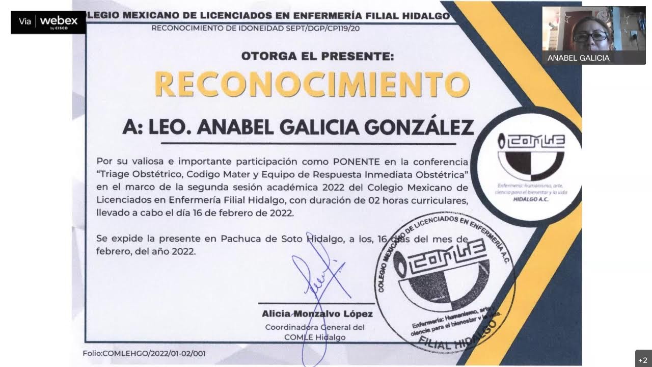 Sesión Académica “Triage Obstétrico, Código Mater Y Equipo De Respuesta ...