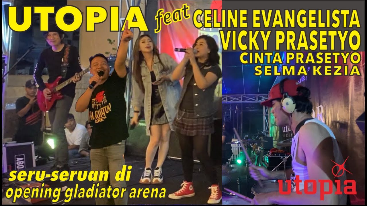 UTOPIA Band feat Celine Evangelista - Vicky Prasetyo #utopiaband #vickyprasetyo # ...