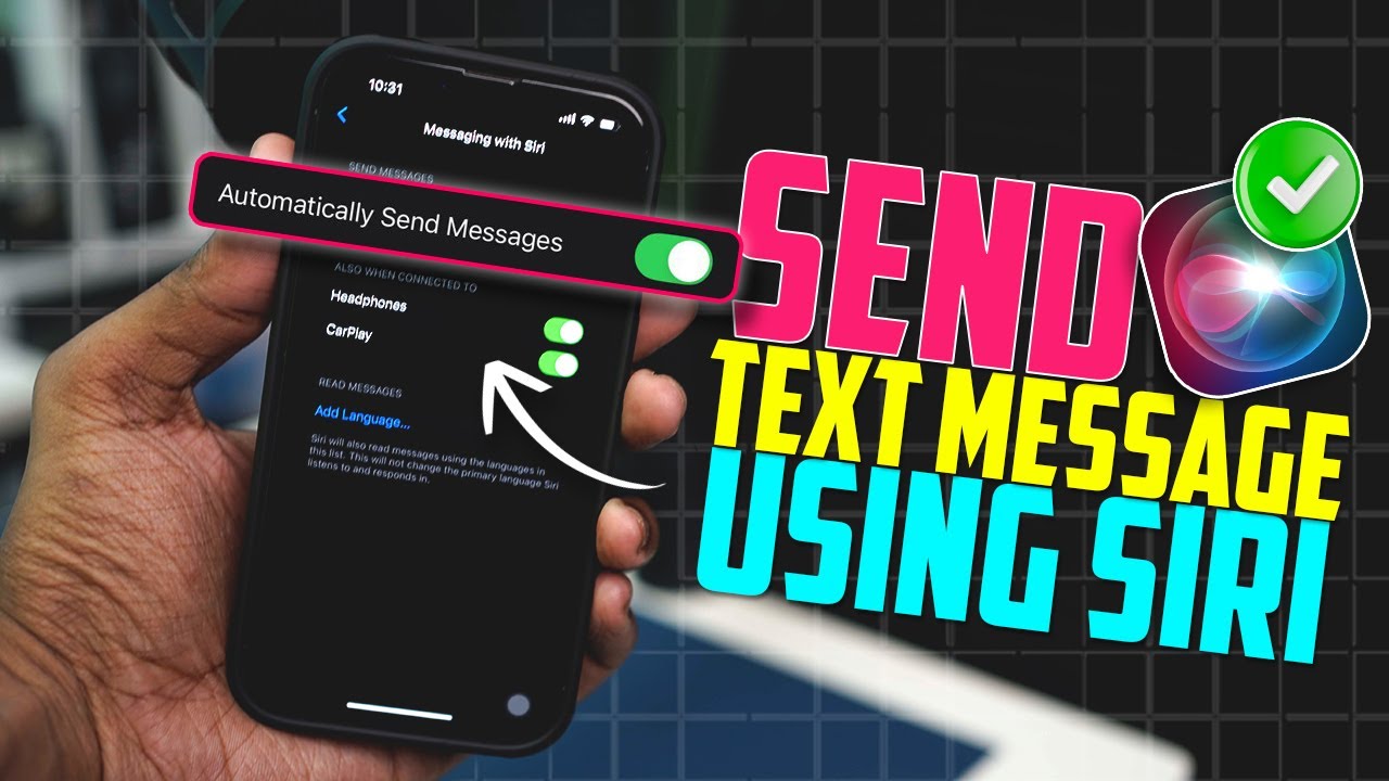 How to Send Text Messages Using Siri Without Typing on iPhone - YouTube