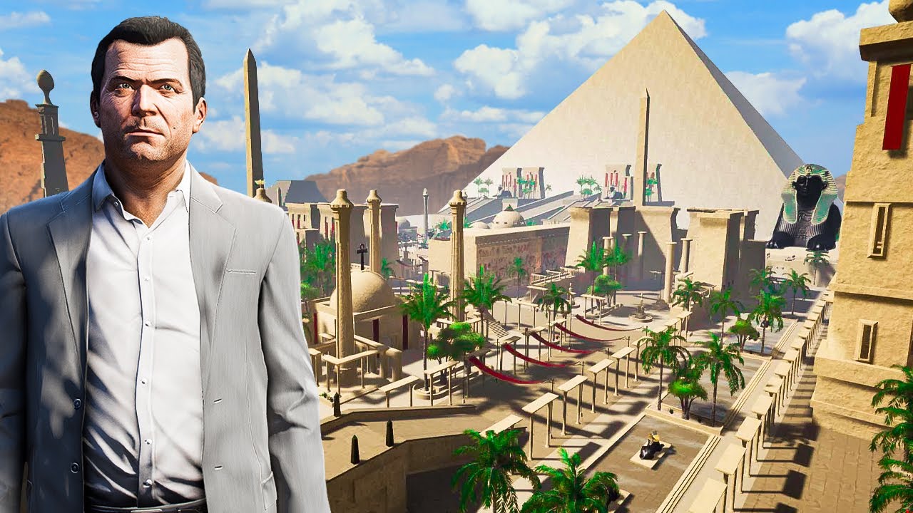 Visiting ANCIENT EGYPTIAN CITY In GTA 5! - YouTube