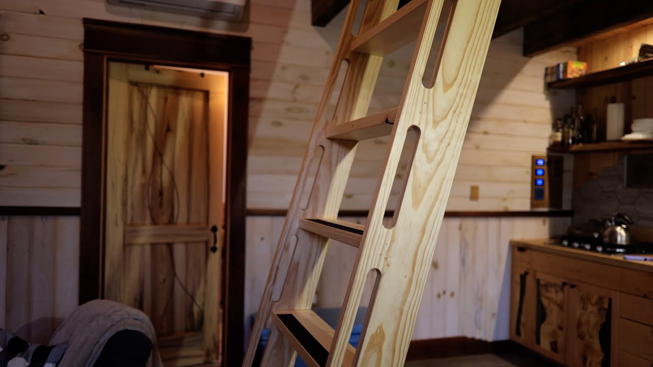 How to Build a Loft Ladder With Home Center Lumber - YouTube