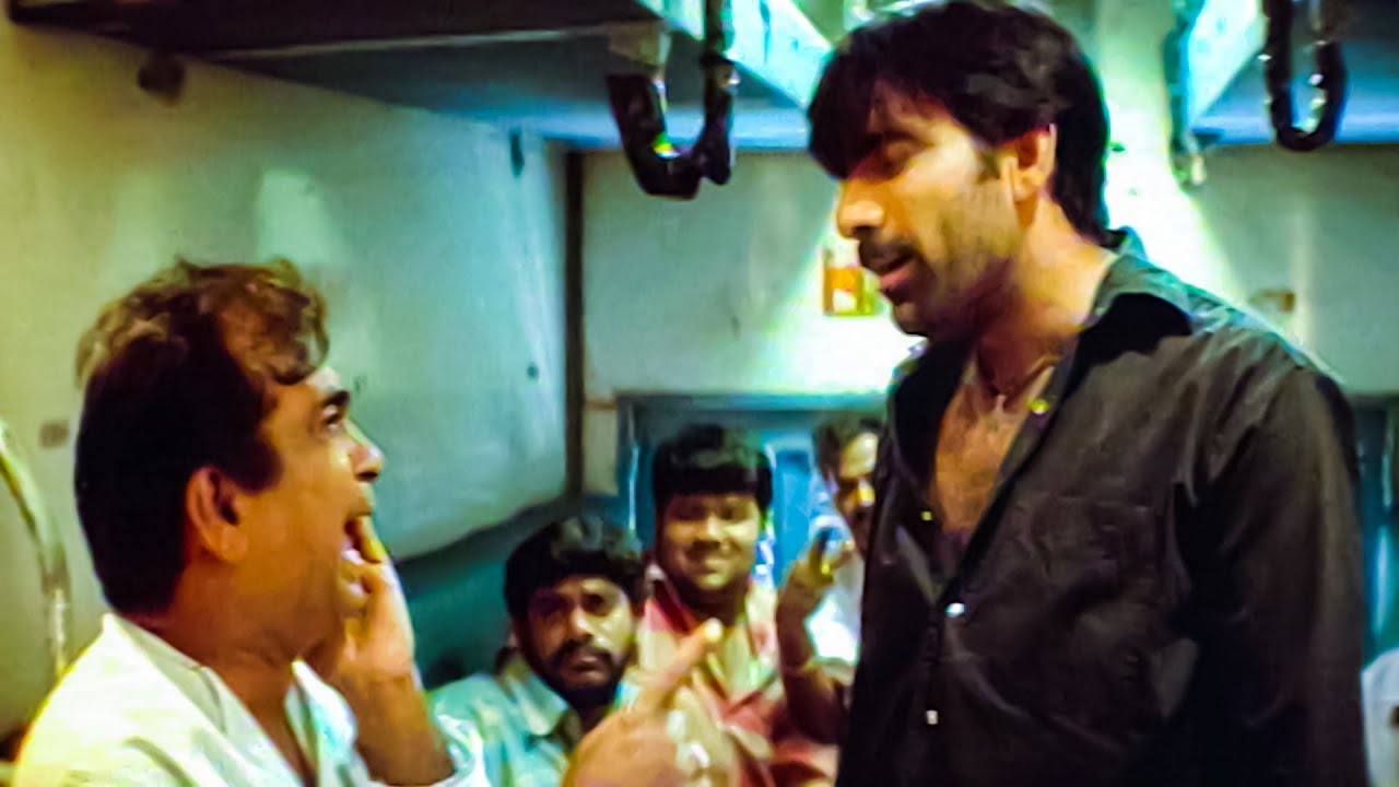 Ravi Teja And Brahmanandam Train Comedy Scene Venky Movie || Telugu ...