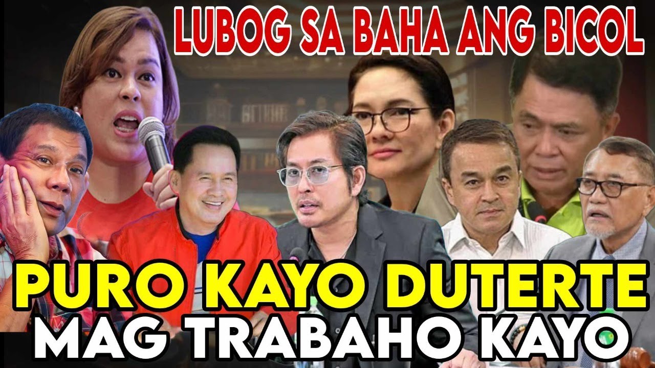 LUBOG SA BAHA ANG BICOL.BBM HINDI ALAM ANG GAGAWIN/PURO KAYO DUTERTE ...