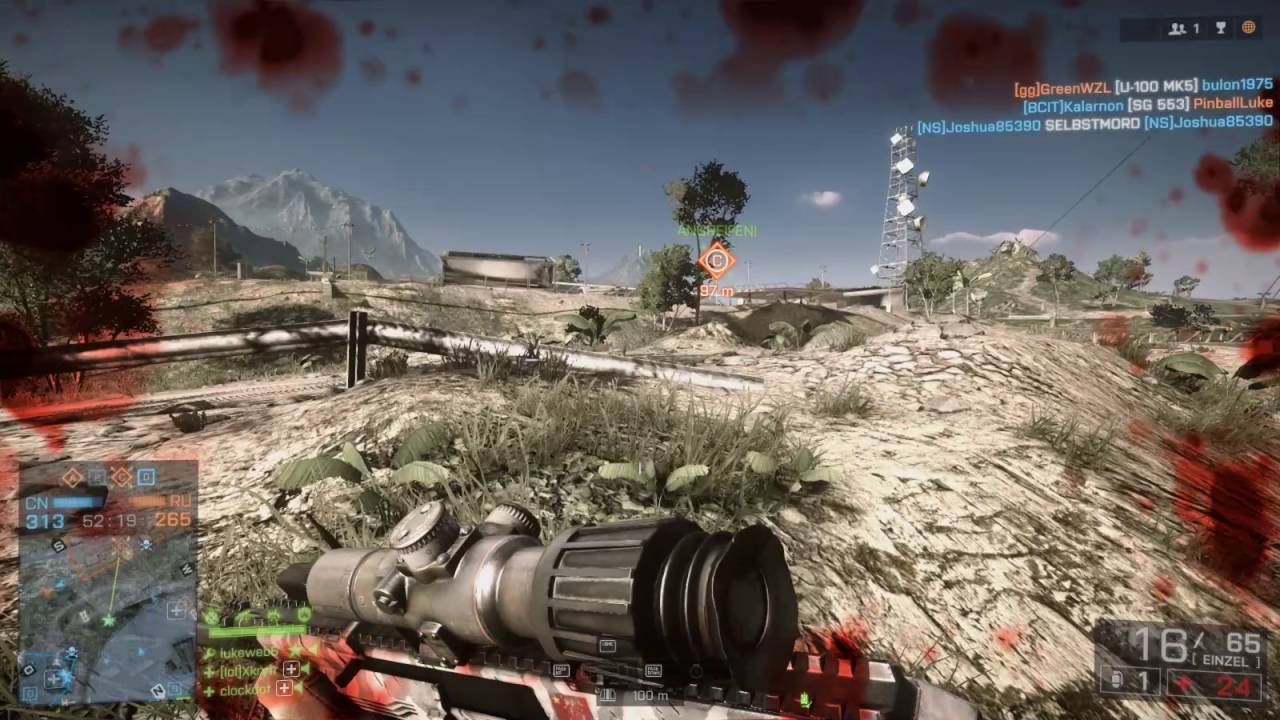 Battlefield 4 SVD-12 Action - YouTube