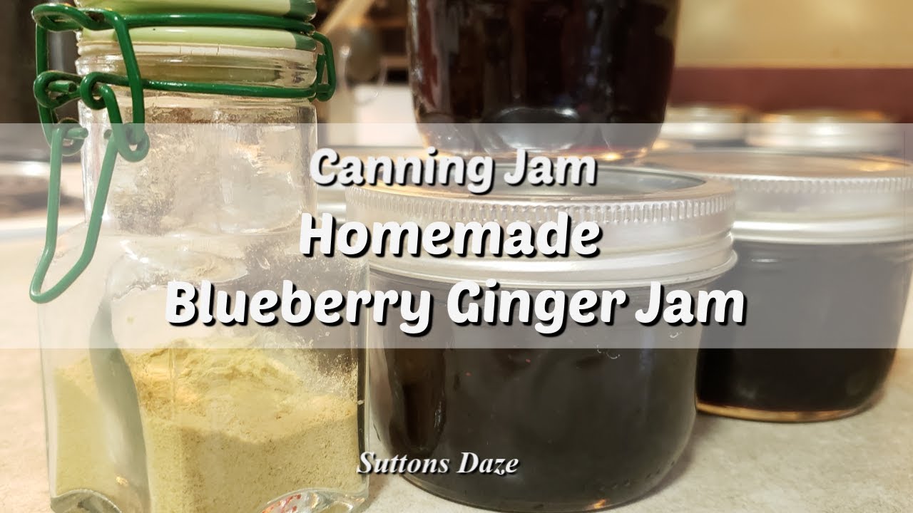 Canning Homemade Blueberry Ginger Jam - YouTube