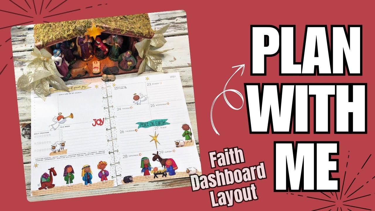Faith Plan With Me - Nativity Scene - Happy Planner - YouTube