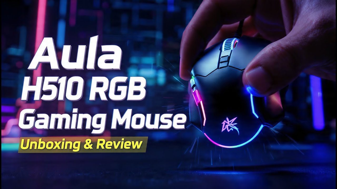 Aula H510 Unboxing and Review | RGB GAMING MOUSE | HIGH DPI MOUSE ...