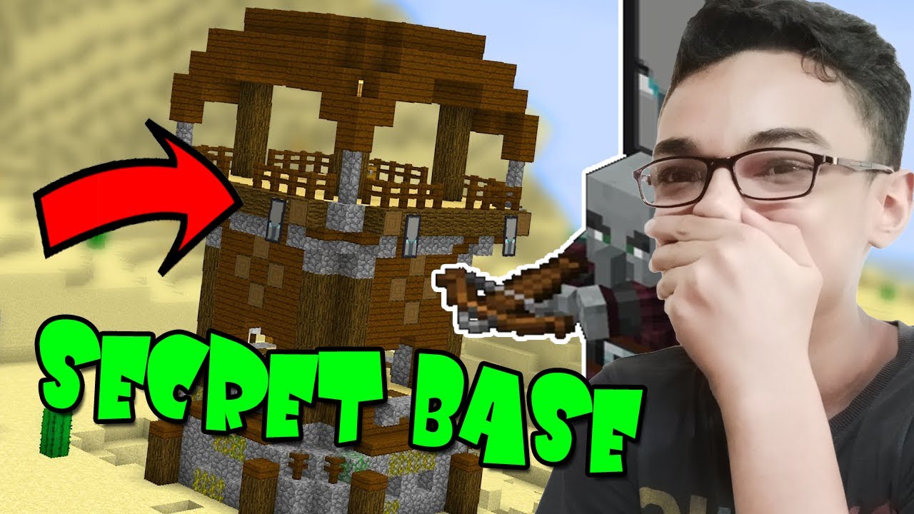 I made a SECRET BASE in PILLAGER OUTPOST!! - YouTube