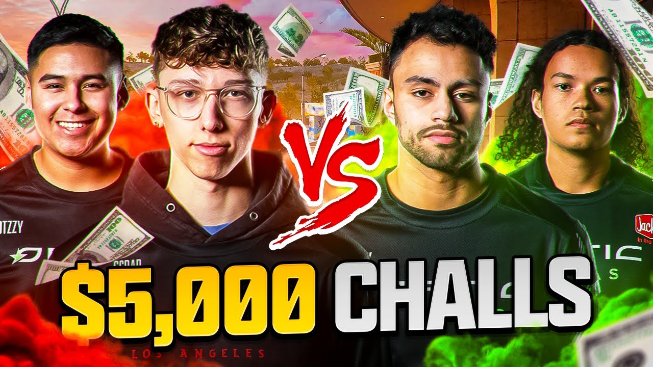 SCRAP AND SHOTZZY VS DASHY AND HUKE (BO6 $5,000 CHALLS) - YouTube