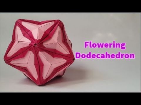 Origami Kusudama: Flowering Dodecahedron - YouTube