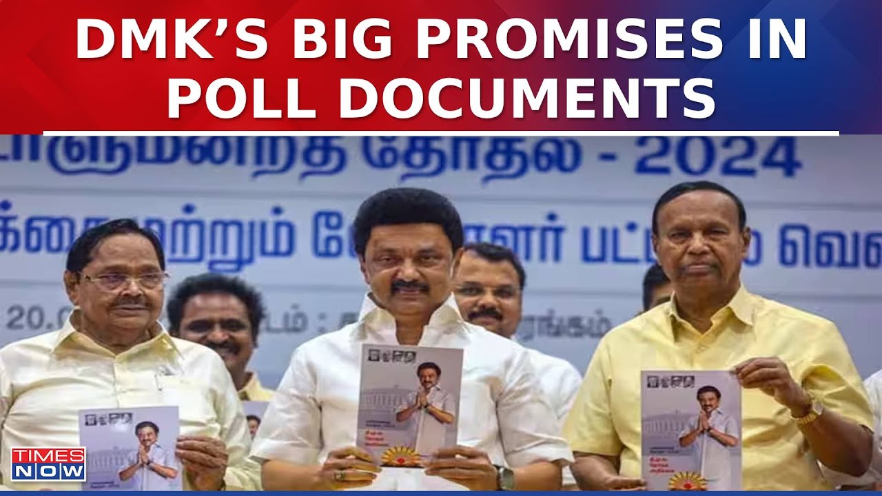 DMK Releases Poll Manifesto With Contenders List; Stalin's Party To ...