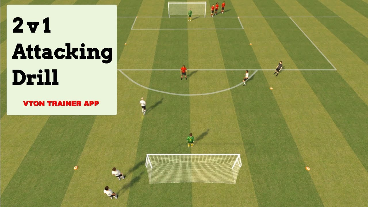 Tutorial - 2 v 1 Attacking Drill | Soccer/Football Training Drill ...