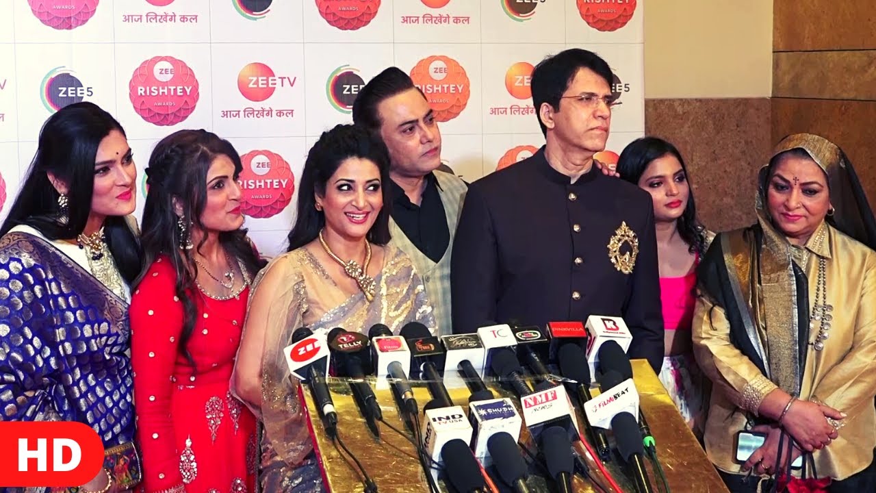 Meet Serial Cast At Zee Rishtey Awards 2021 | Sonica Handa | Abha ...
