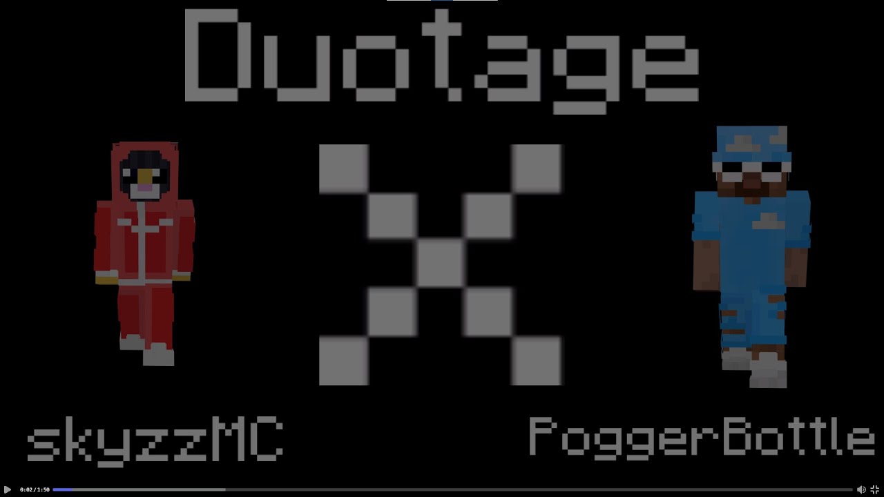 SkyzzMC x PoggerBottle DUOTAGE | Minecraft Vanilla PvP DUOTAGE - YouTube