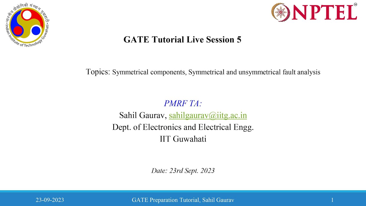 GATE 2024 || Symmetrical Fault Analysis || Fortescue's theorem ...