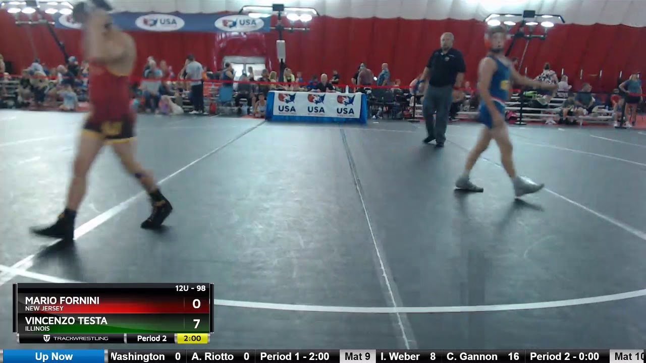 12U 98 Mario Fornini New Jersey Vs Vincenzo Testa Illinois - YouTube
