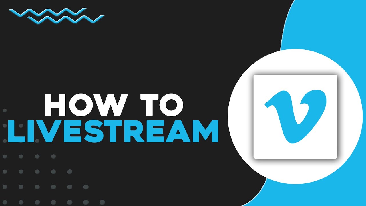 How To Livestream on Vimeo (Quick Tutorial) - YouTube