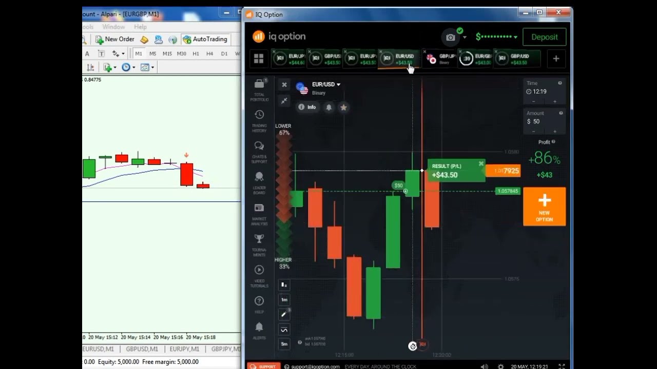 King Binary Indicator 95% Win Ratio Live Trade. - YouTube