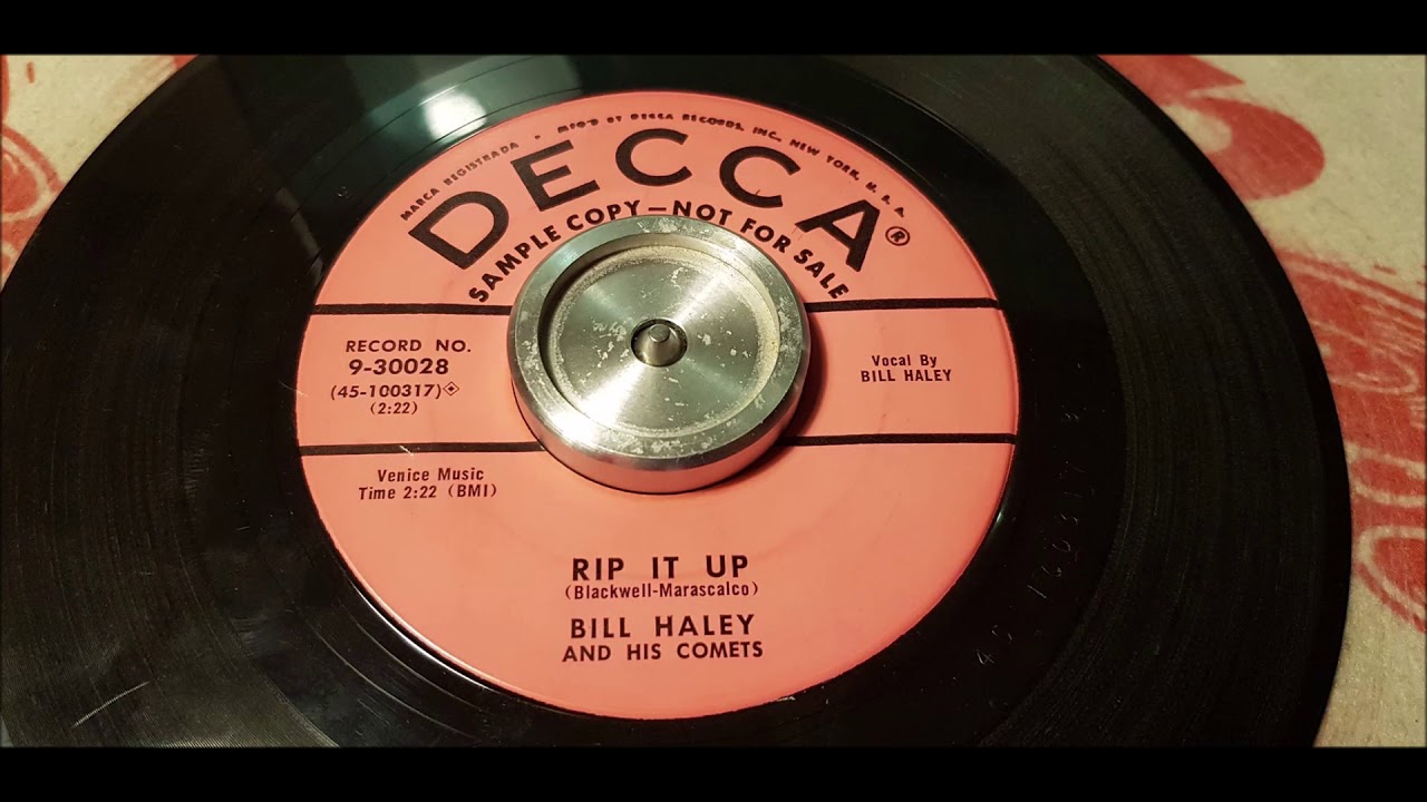 Bill Haley - Rip It Up - 1956 Rock N Roll - DECCA 9-30028 - YouTube