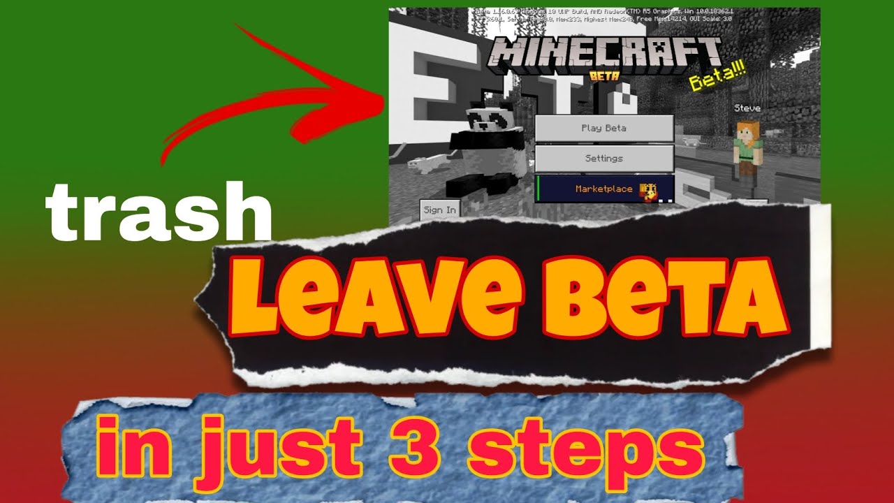 how to leave minecraft beta or how to join official version - YouTube