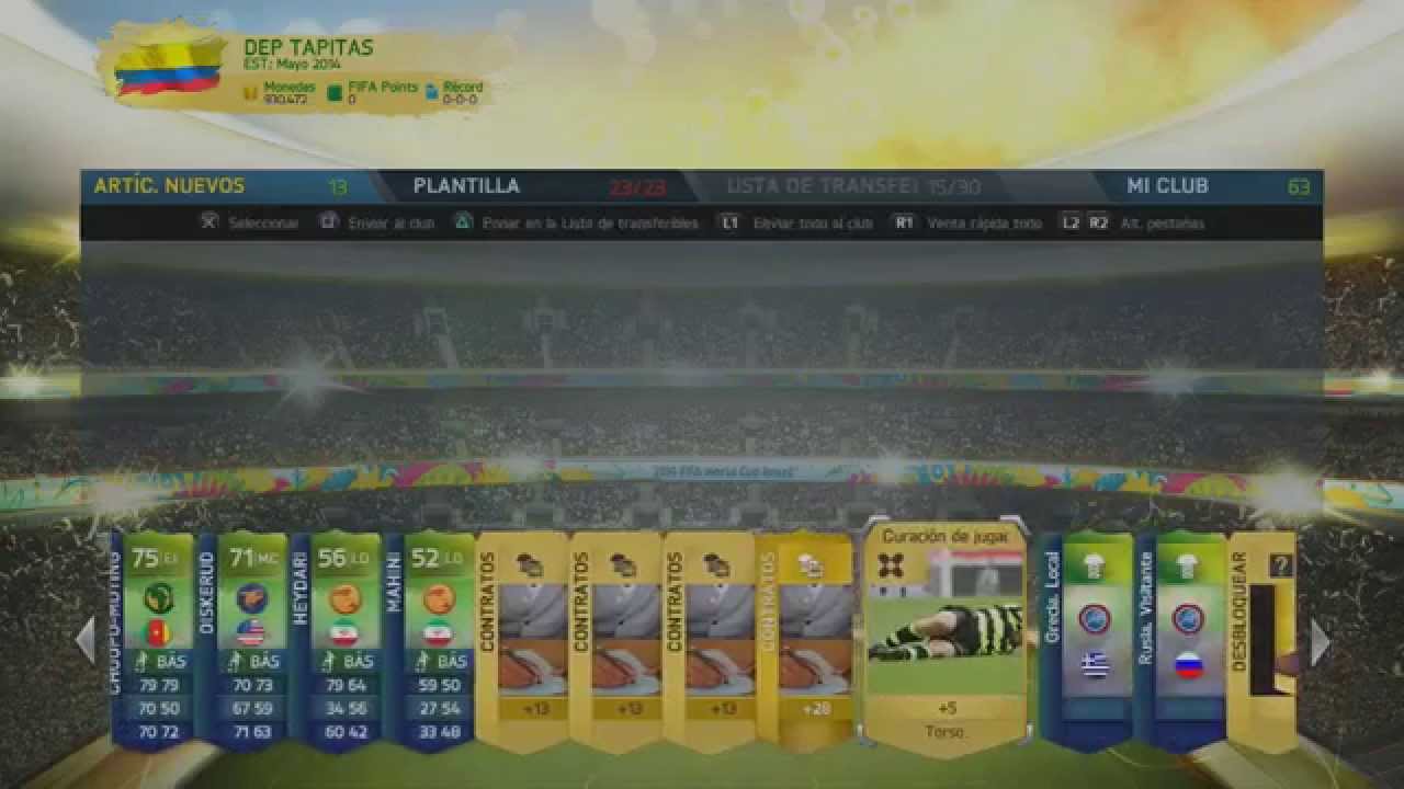 Fifa 14 World Cup Brasil | Pack Opening | Ultimate Team | PS4 - YouTube