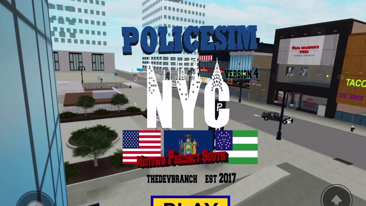 Roblox Policesim:NYC test - YouTube