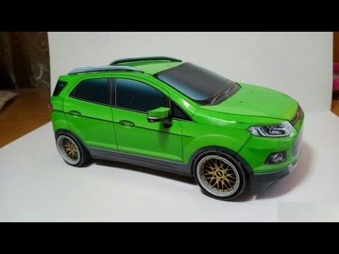 Paper Craft Ford EcoSport - YouTube