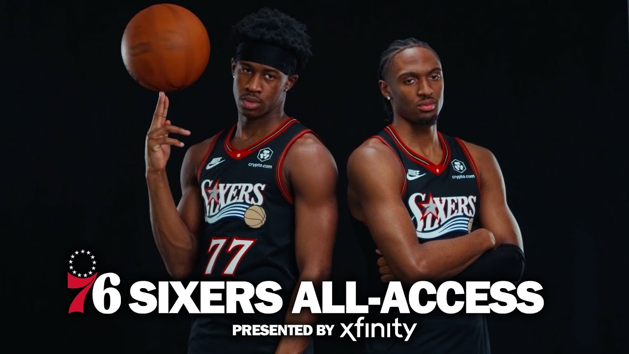 Sixers All-Access: VJ Edgecombe and Tyrese Maxey SLAM Cover Shoot - YouTube