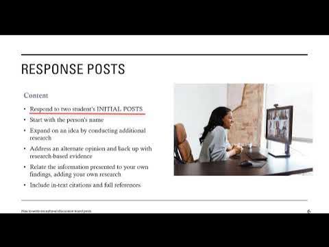 How to write exceptional discussion board posts - YouTube