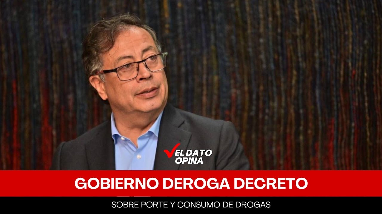 GOBIERNO DEROGA DECRETO SOBRE PORTE Y CONSUMO DE DROGAS - YouTube