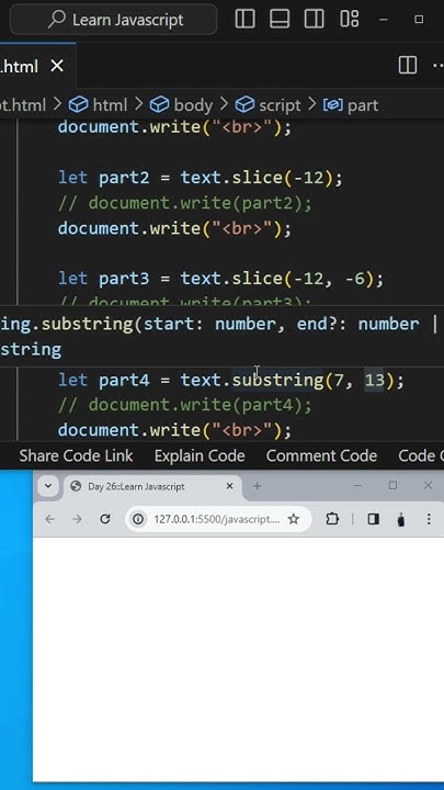 26/60 how to extract values using methods #webdevelopment #ytshort #shorts #webdesign - YouTube