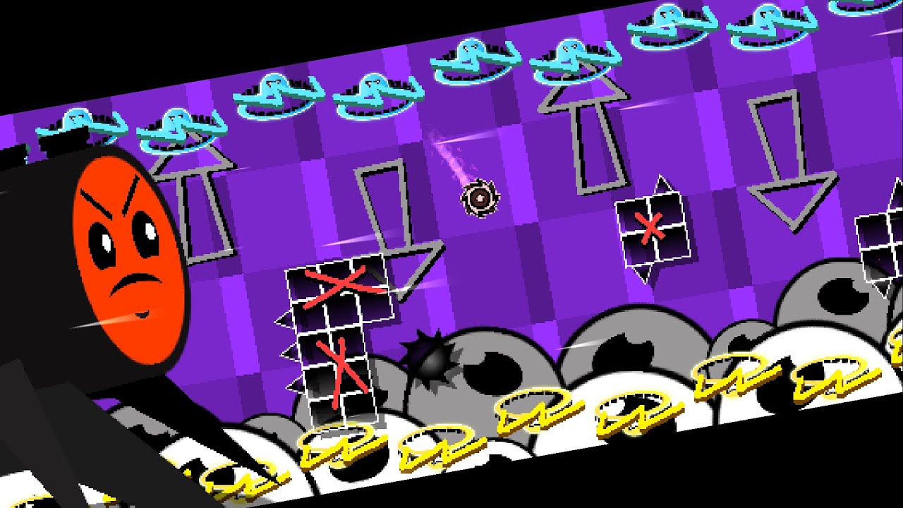 "cube and robot level" by KingEggplant987 [w/ coin] (Platformer Demon ...