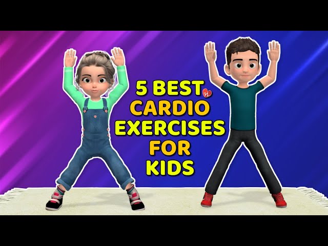 5 BEST CARDIO EXERCISES FOR KIDS - Videos For Kids
