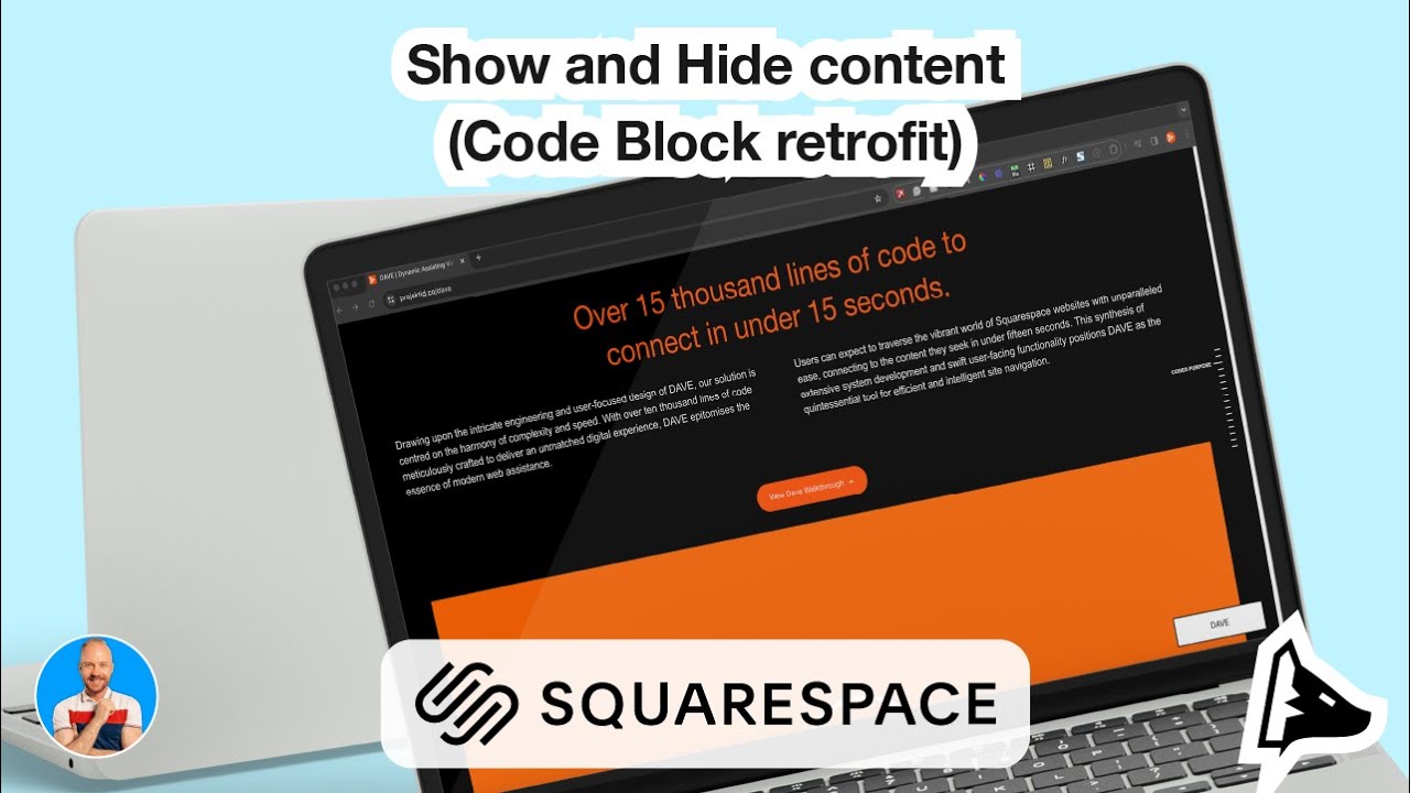 Show and Hide content - Live walkthrough - Squarespace plugin (Cx+ ...