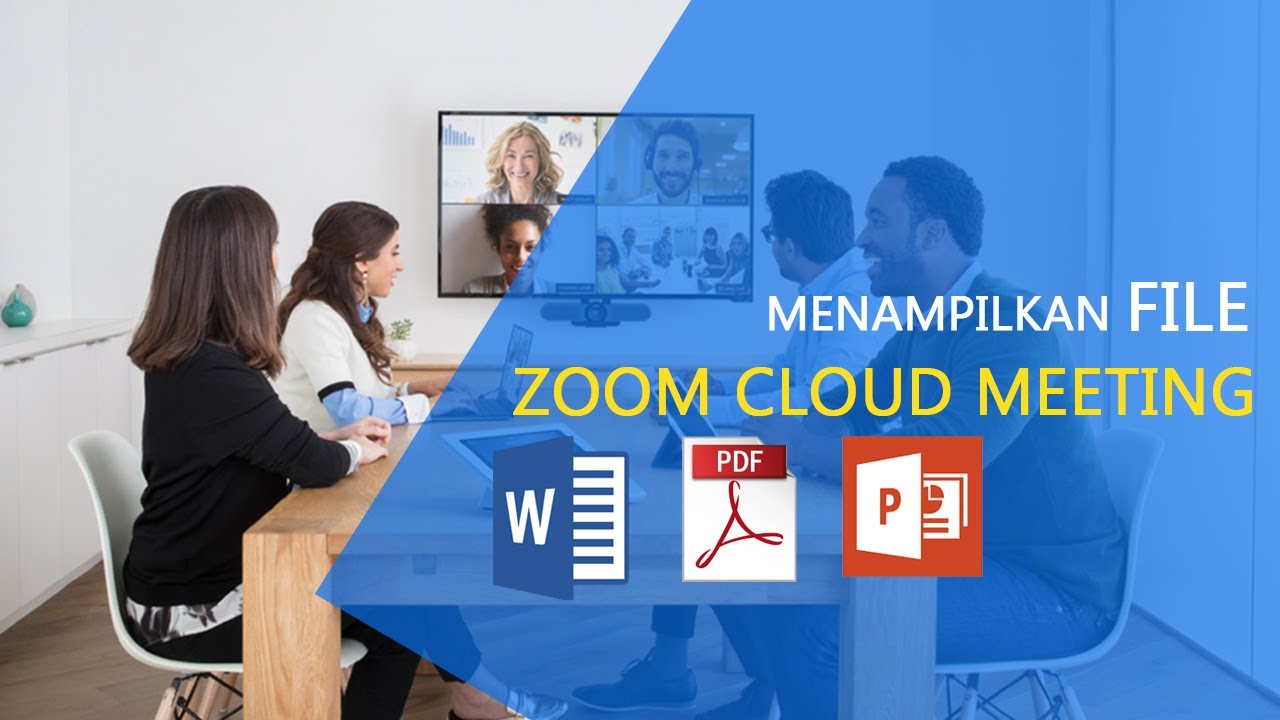 Cara Menampilkan File di Layar Zoom Cloud Meeting - YouTube