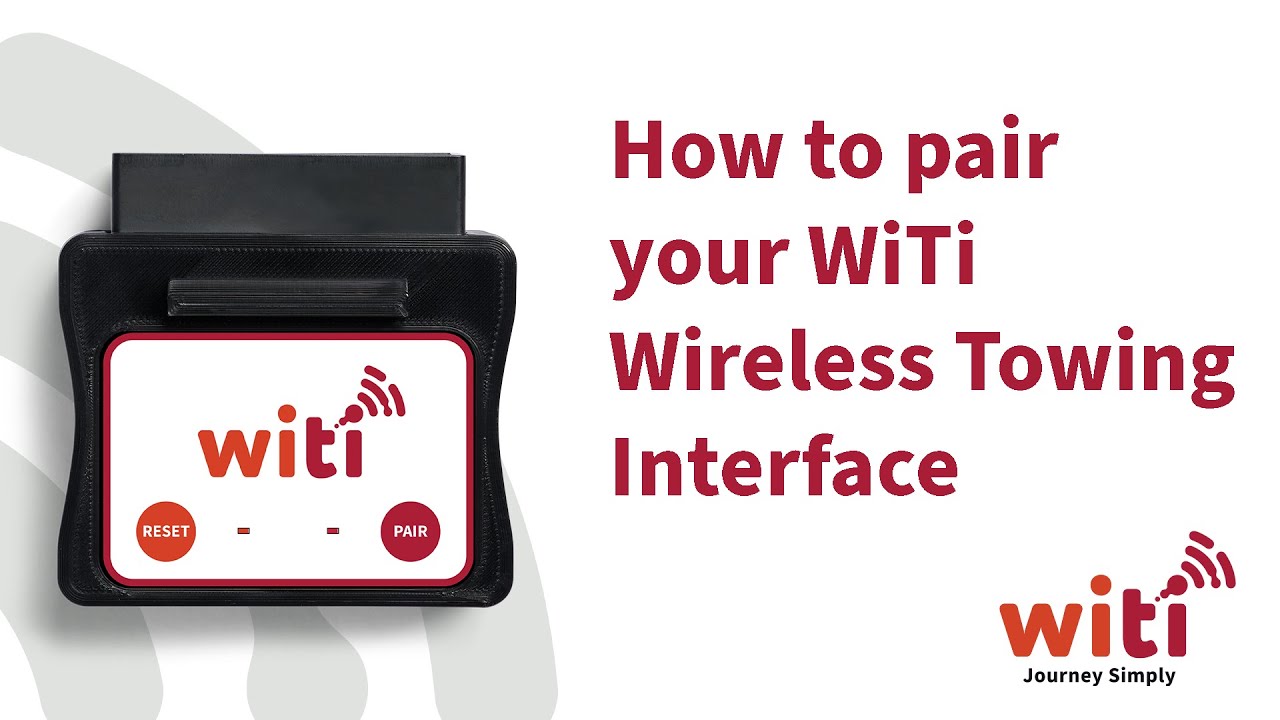 How to pair your WiTi Wireless Towing Interface - YouTube