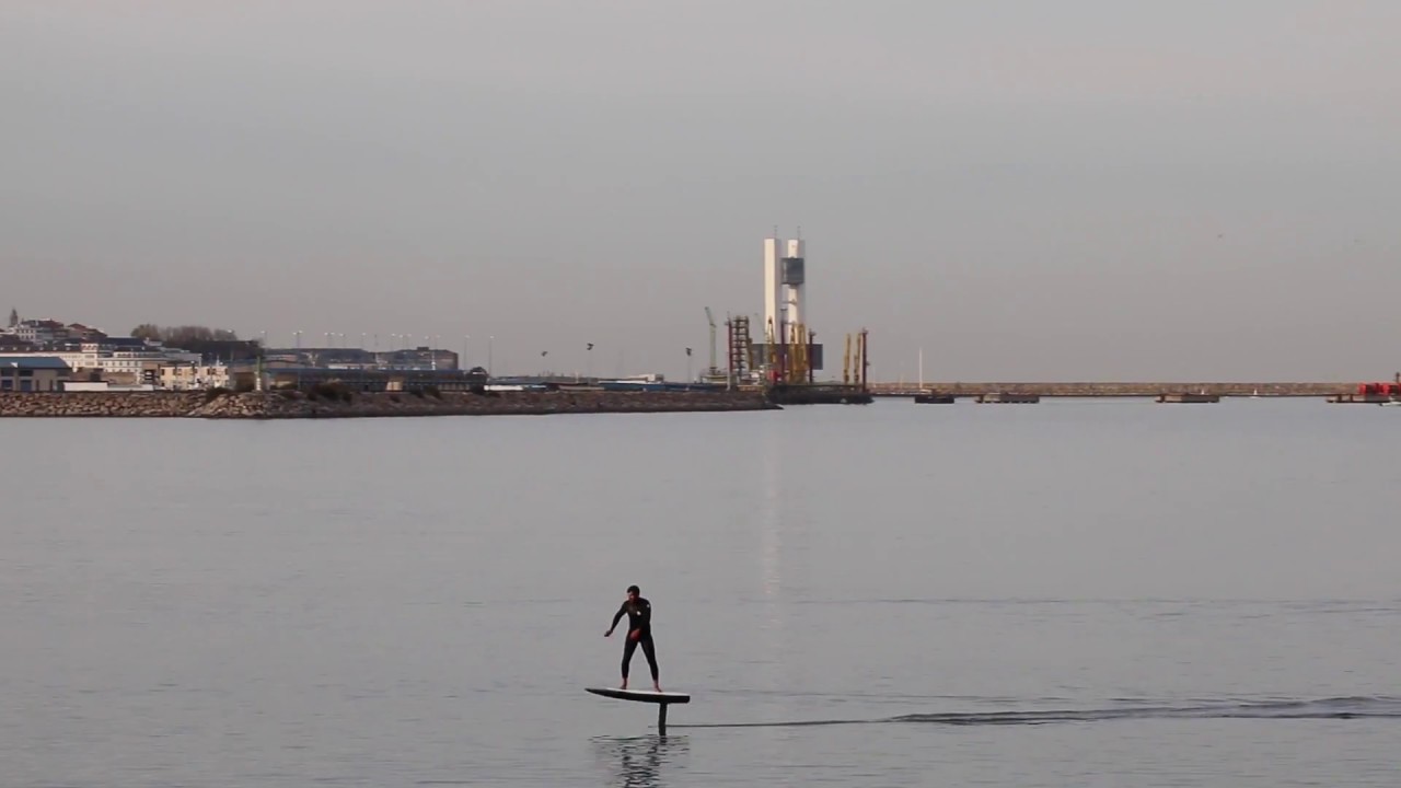 PROTOTYPE 2 WATER TEST OPEN PROP ELECTRIC HYDROFOIL - YouTube