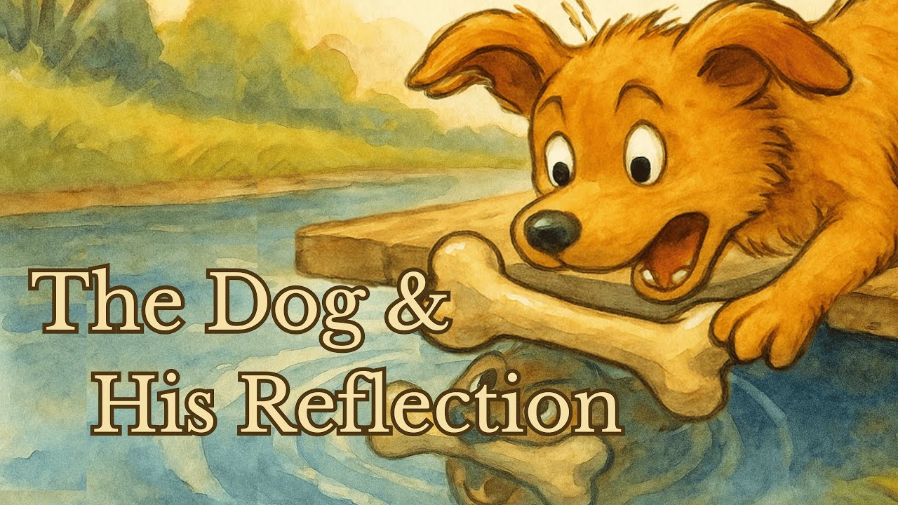 The Dog & His Reflection. Aesop for children - YouTube
