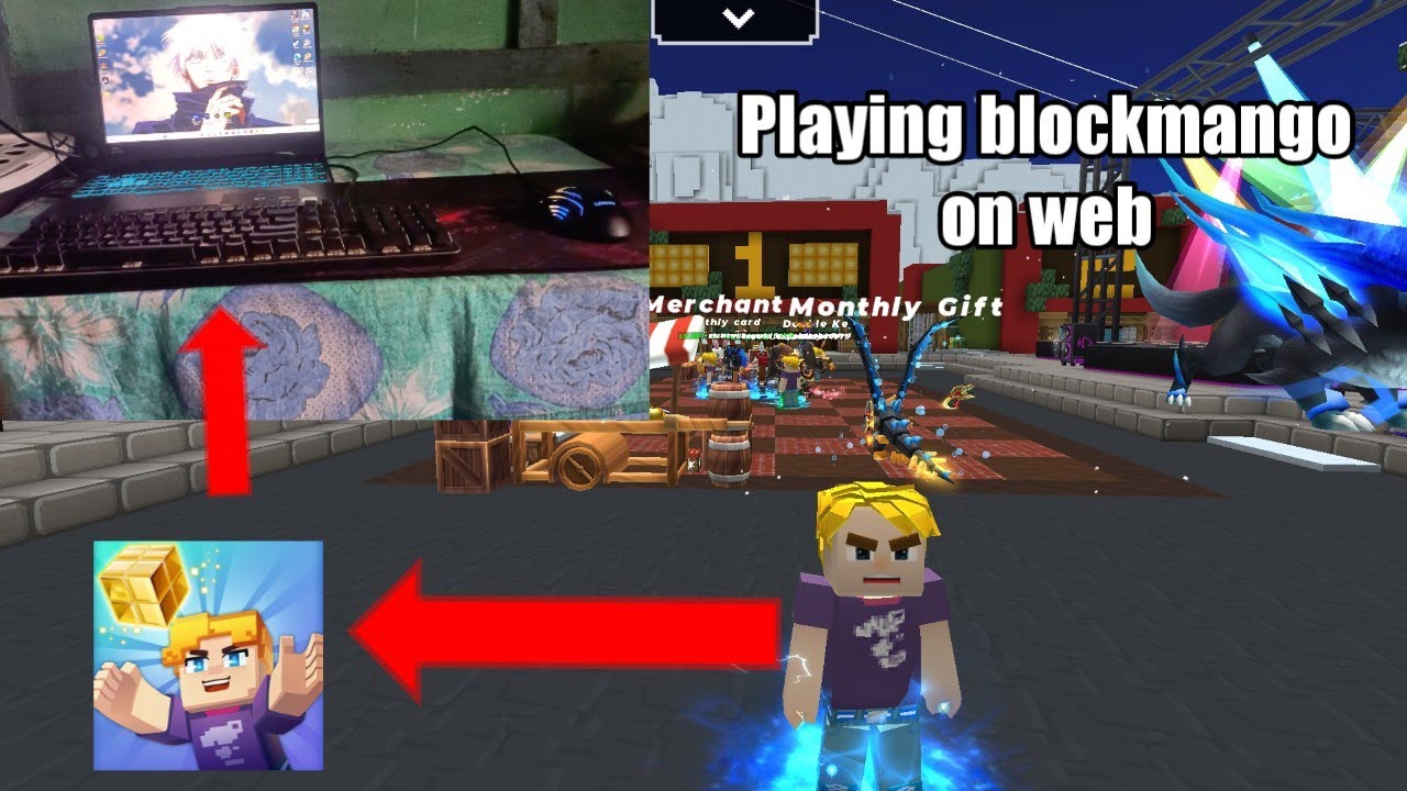 PLAYIING BLOCKMAN GO ON WEB [BEDWARS] - YouTube