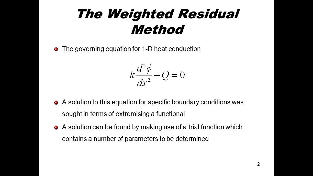 Weighted residual method - YouTube