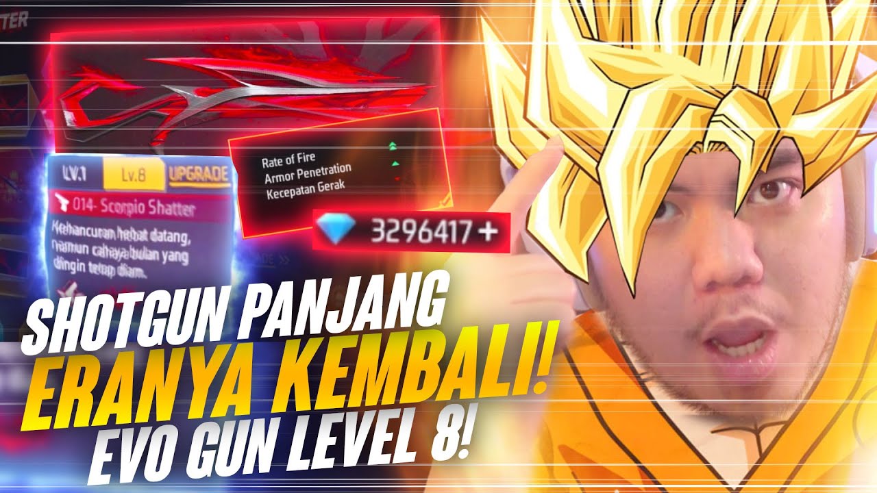 TOPUP 3JUTA DIAMOND! SHOTGUN KALAJENGKING EVO GUN MENTOK LEVEL 8! - Free Fire Indonesia - YouTube