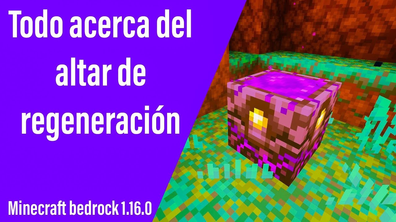 ¿Para que sirve el ancla de regeneración? | Minecraft PE (Bedrock ...