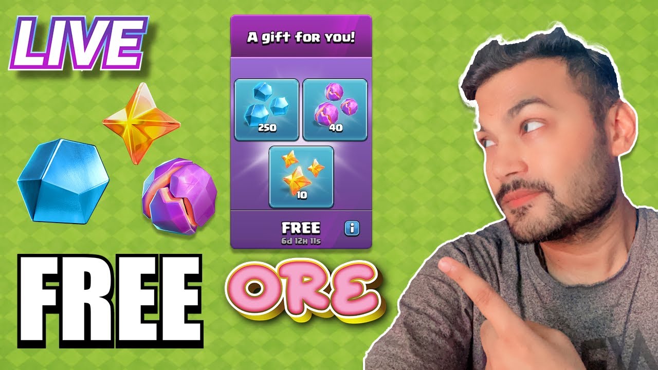 LIVE CLASH OF CLANS FREE ORE AND MORE | BASE VISIT COC GAMEPLAY - YouTube